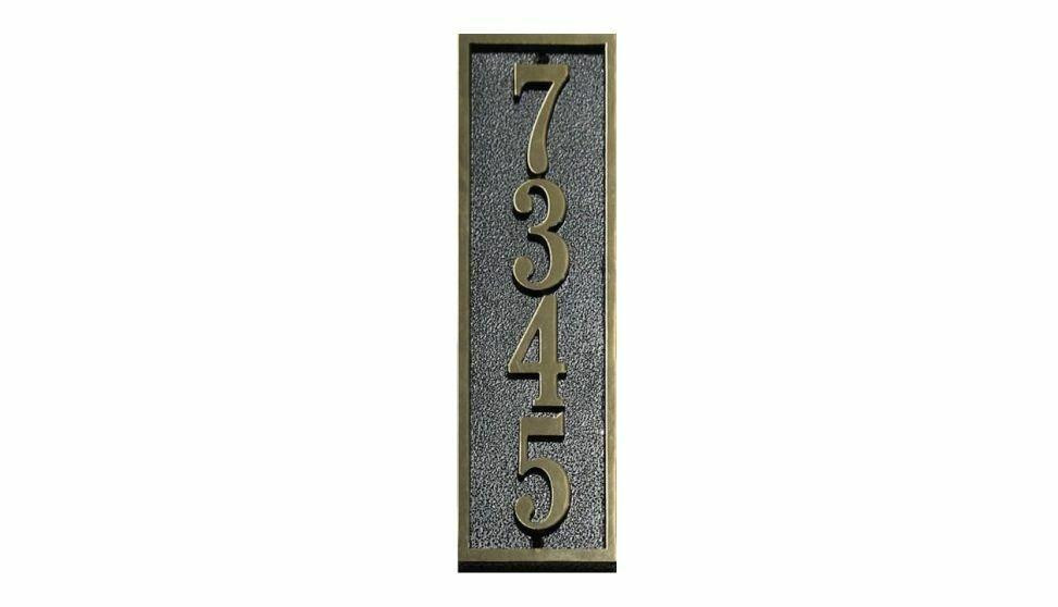 Vertical House Numbers – Address Plaques – Metal