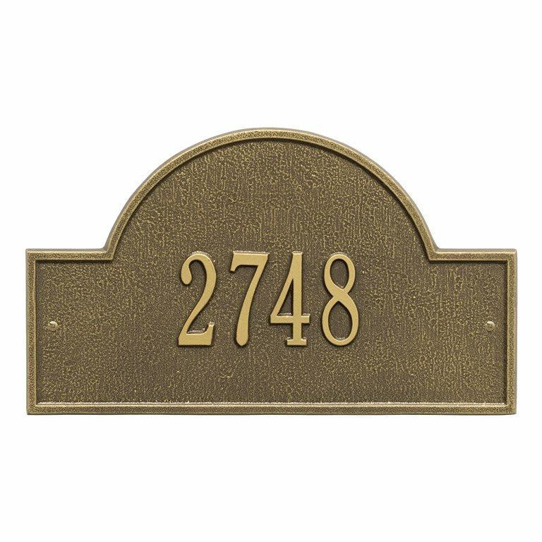 Address Plaque Arch Marker - House Number Plaque