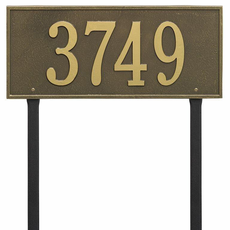 Large Rectangle Address Plaque Whitehall Hartford House Sign