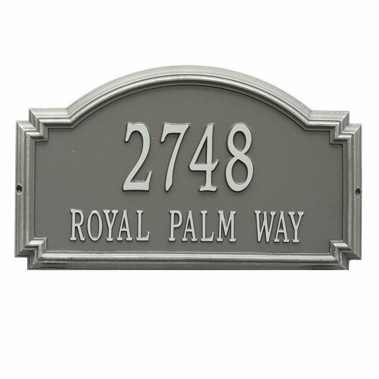 Large Home Address Plaque - Williamsburg Address Sign