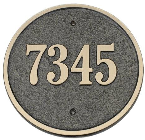 Brass Address Plaques – Brass House Number Signs