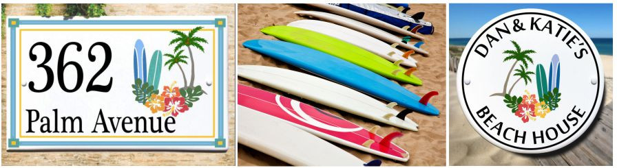 Cowabunga! Surf our Beach House Plaques - Classy Plaques Store