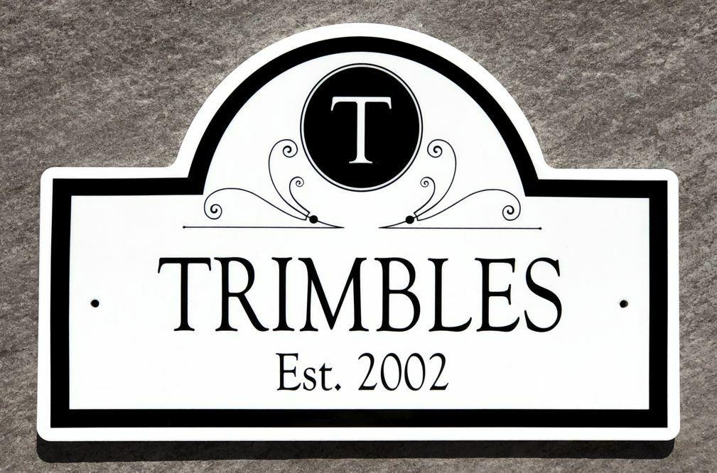 Monogram Family Name House Plaques – Established Plaques