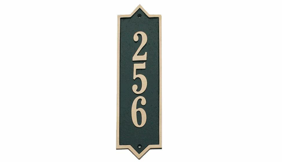Circle Address Plaques (Brass) - Brass Address Plaques - Classy Plaques