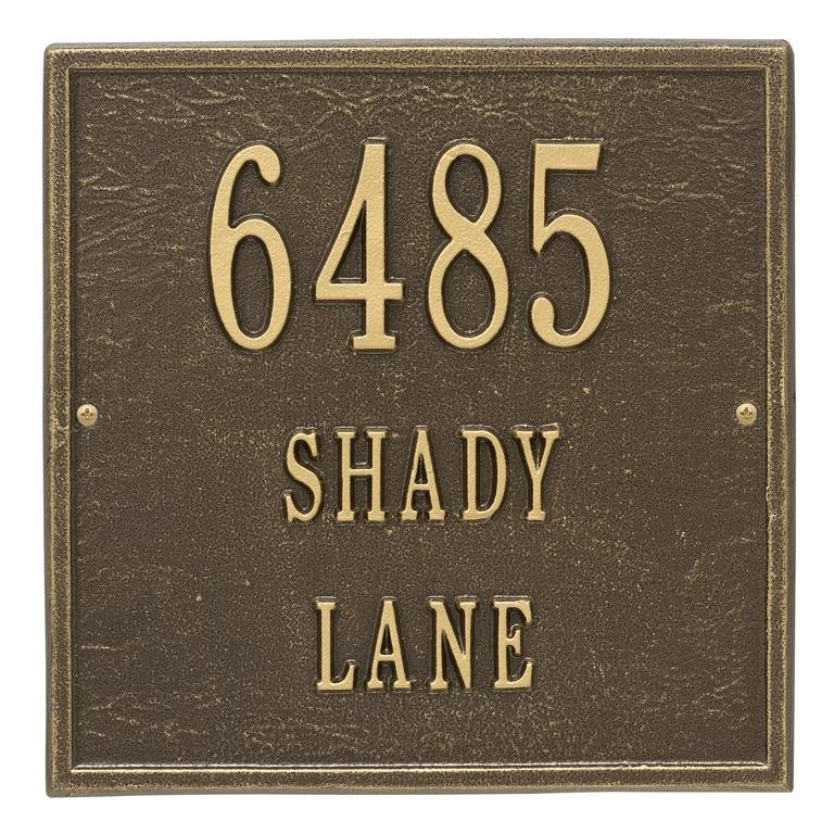 Personalized Address Plaques - House Number - Aluminum