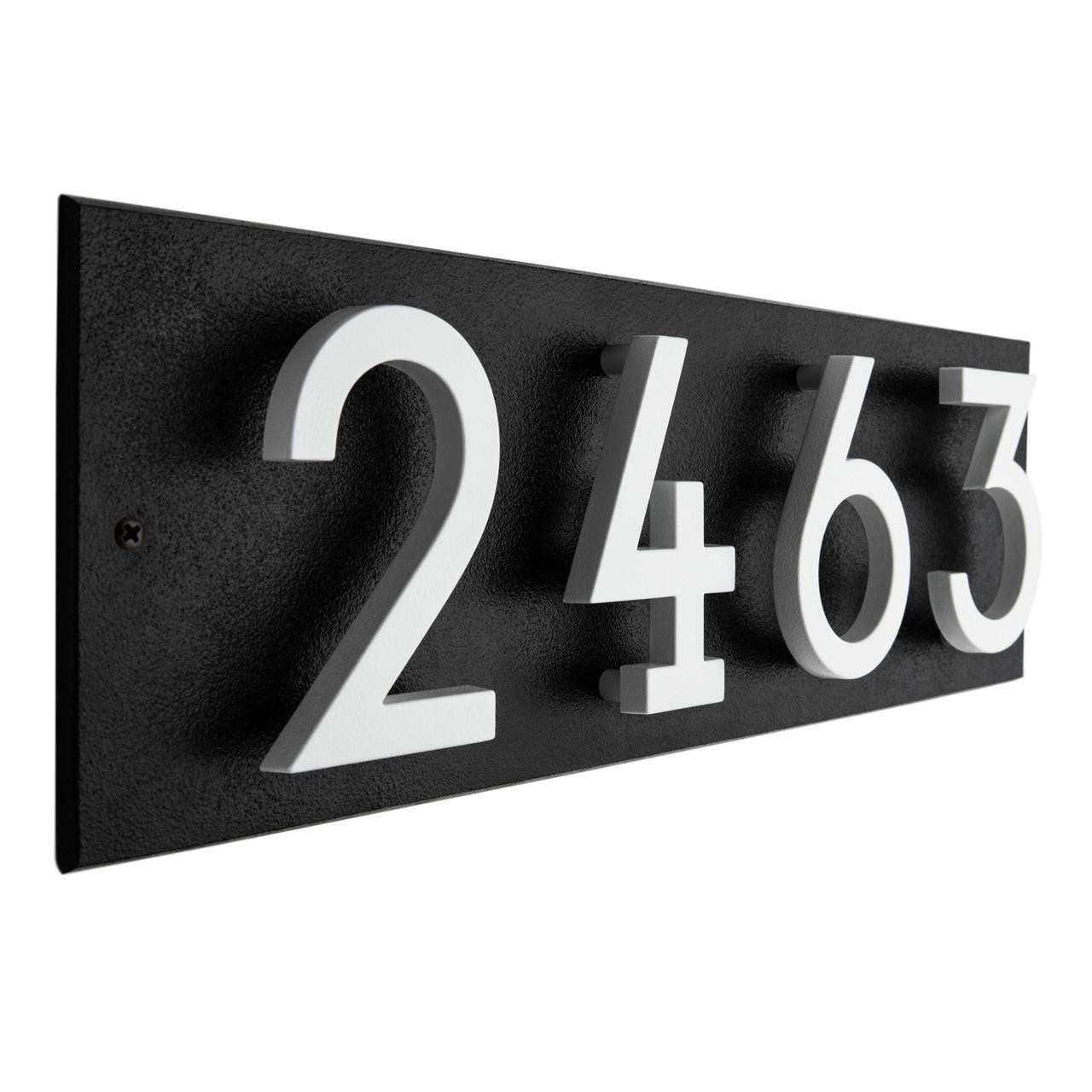 Modern House Number Plaques – Floating House Numbers – Metal