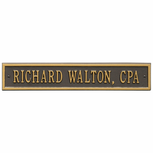 Arch Extension Plaque - One Line Extension Plaque