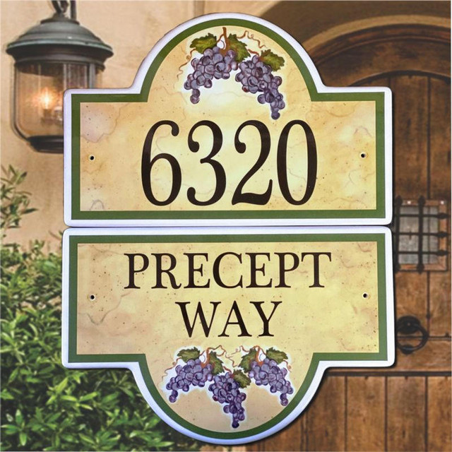 Beach Estate Address Plaque – Ceramic Beach House Plaques