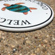 Sea Turtle Address Sign - Beach House Plaques -Porcelain