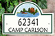 Lake House Cabin Plaque - Ceramic House Plaques