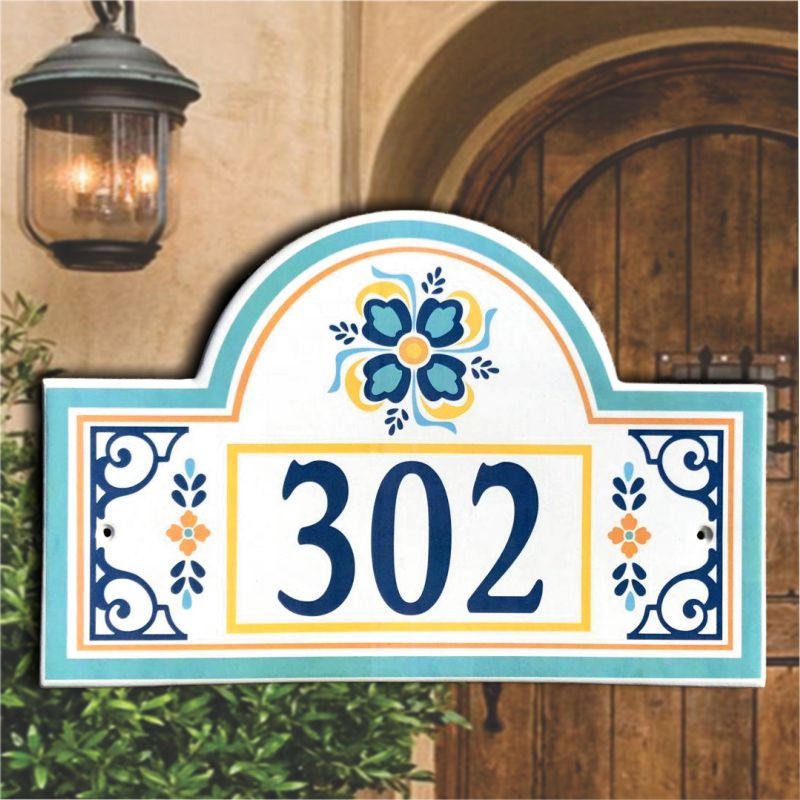 Italian Style Ceramic Address Plaques & House Number Plaques - Italian ...