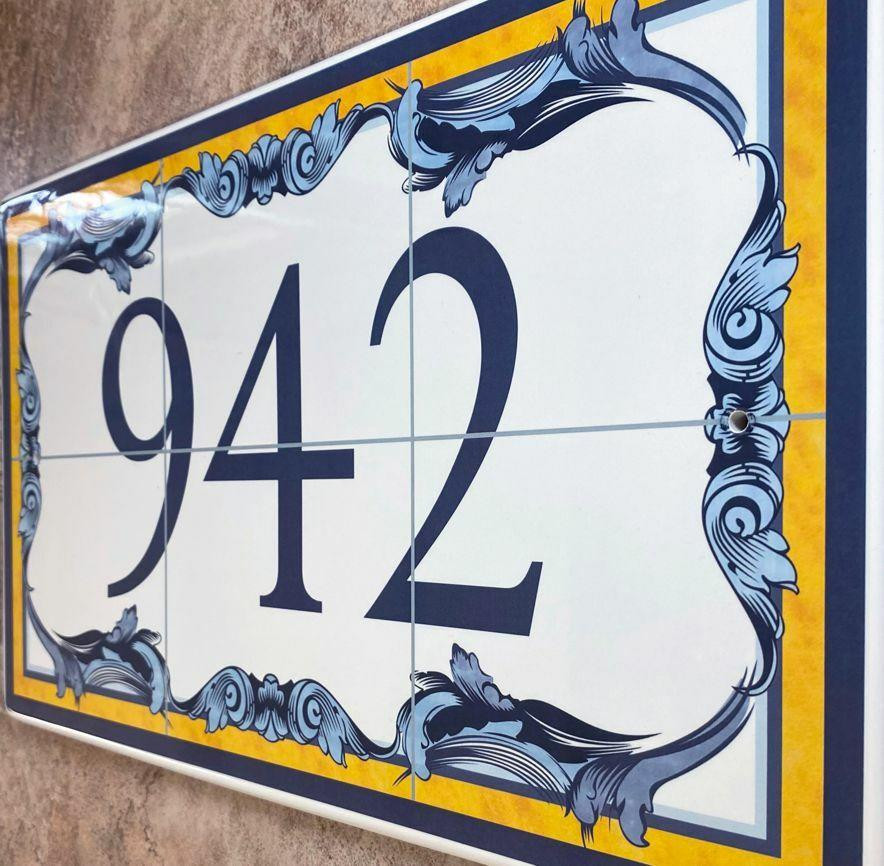 Spanish Villa House Plaque – Custom Address Sign