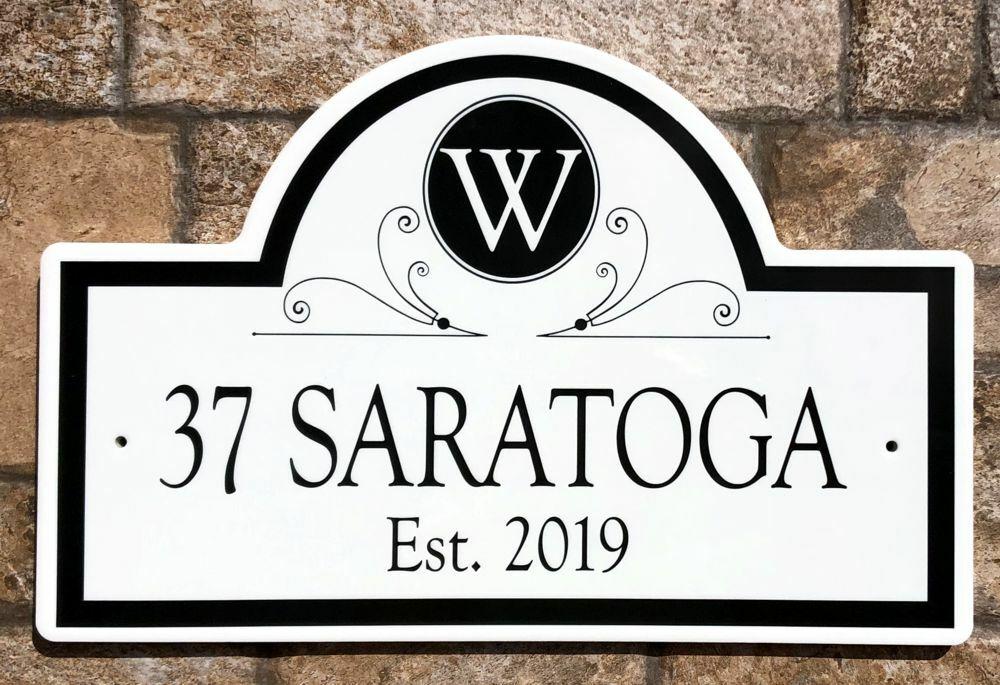 Monogram Family Name House Plaques – Established Plaques