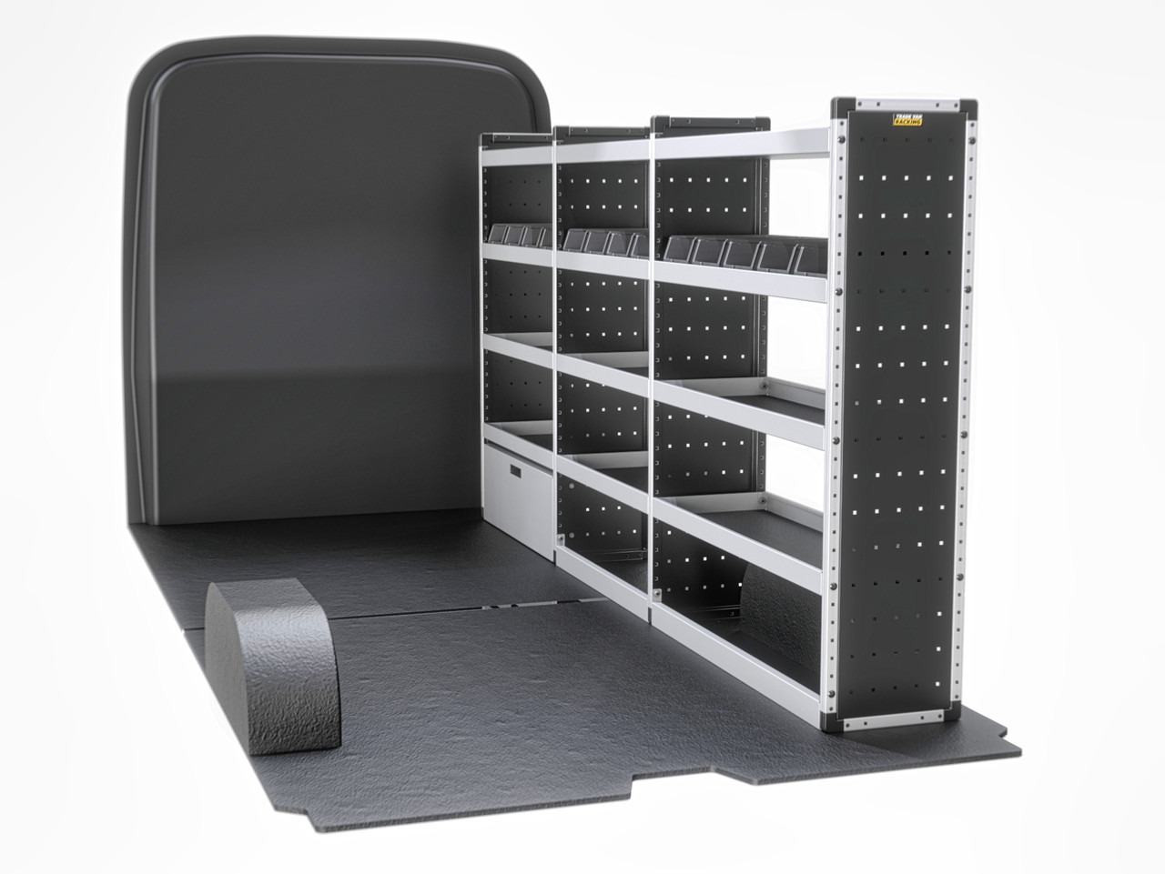 Volkswagen Crafter 2017- L4 H3 Van Racking - Silver Package - Offside