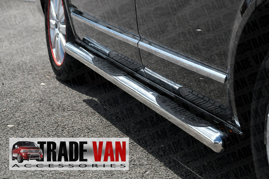 70mm Chunky Side Bars 4 Steps B2 - Mercedes Vito Van Viano EX LONG ...
