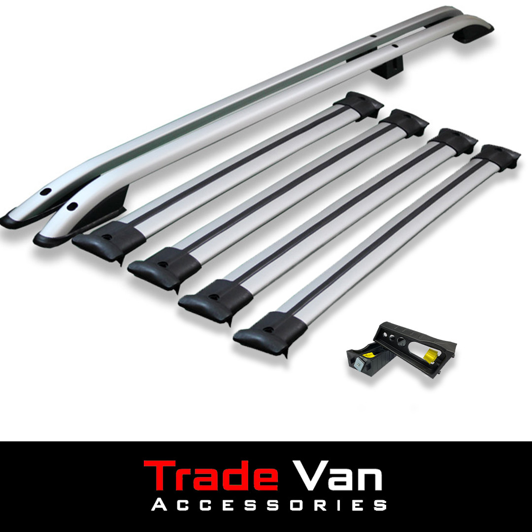 Toyota Proace 2017+ MWB L2 Roof Rails and Four Cross Bars With Load ...