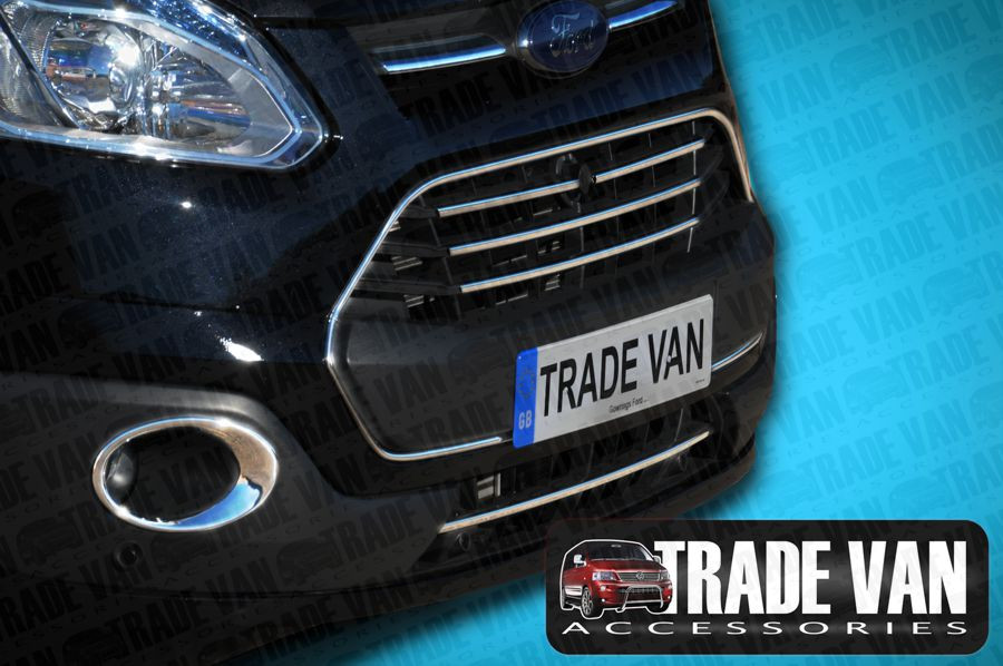 Ford Transit Custom Fog Lamp Surrounds Covers | Chrome Fog Light Cover