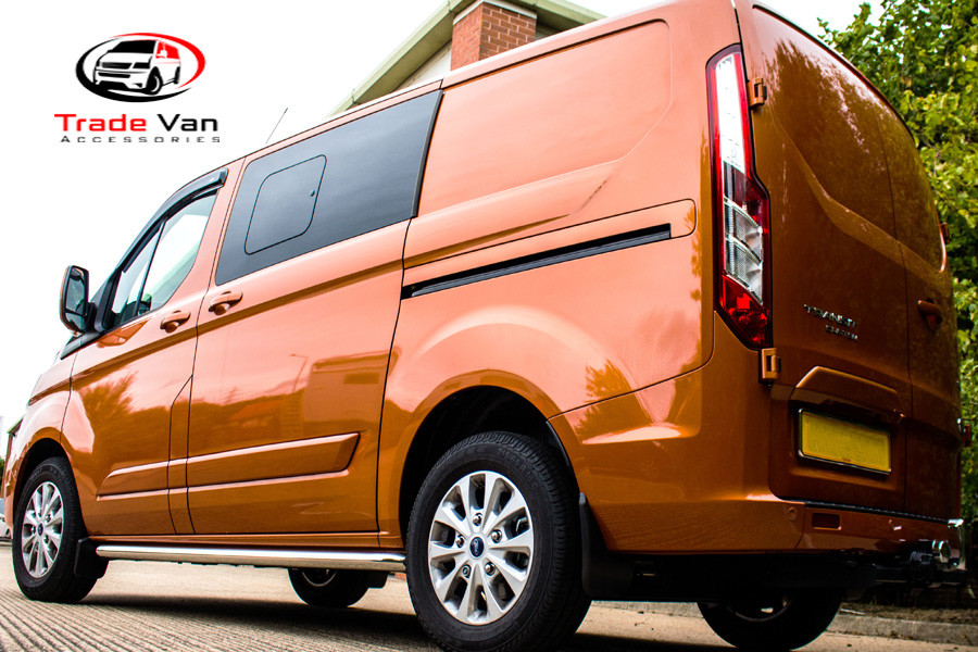 Ford Custom Side Bars Sportline LWB | Ford Custom Van Styling | Side Steps