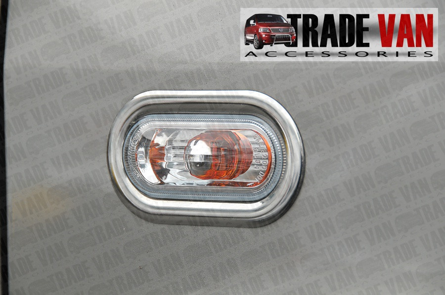 Side Indicator Surround Stainless Steel Chrome VW T5 Transporter Caddy ...