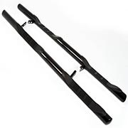 Ford Transit Custom SWB Viper Black Steel Side Bars with Steps | Trade ...