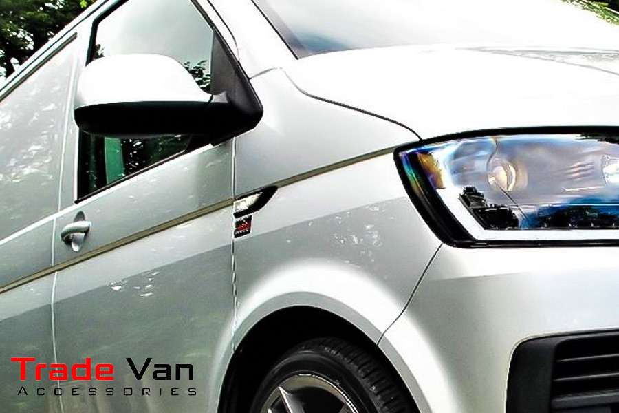VW T6 LED Sequential Side Indicators Clear | T6 Side Repeaters Clear