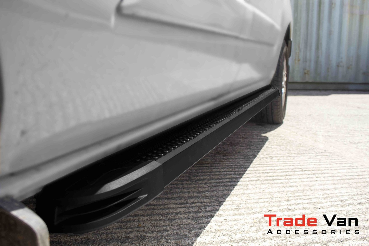 Tempest Side Step Running Boards | Ford Transit Custom SWB 2012-23 | Black