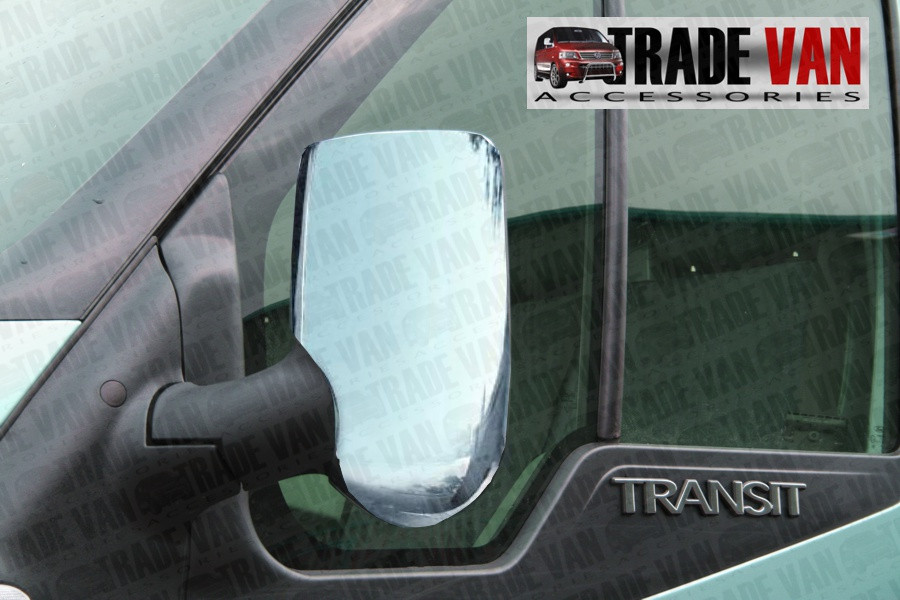 Ford Transit Mirror Covers Set | Chrome Mirror Covers for Transit Van
