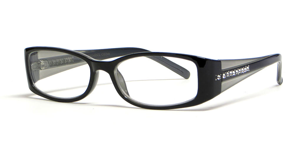 Calabria "Opti Clear" Designer Eyeglasses 3485 in Black Green :: Custom ...