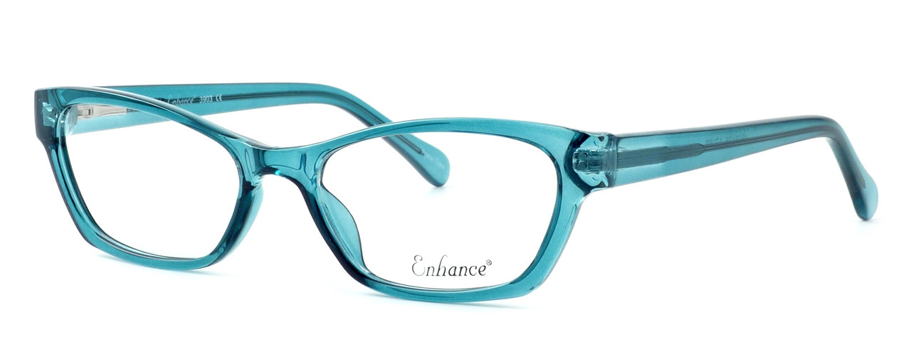 Enhance Optical Designer Eyeglasses 3903 in Azure :: Rx Single Vision ...