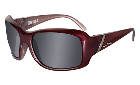 Wiley X Chelsea in Plum and Gray Lens - Designer Glasses USA