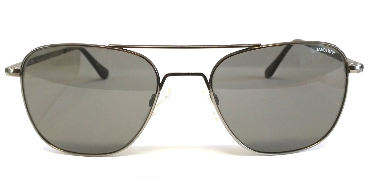 Randolph AF5R411 55 mm Pilot Sunglasses in Gun-Metal & Grey - Designer ...