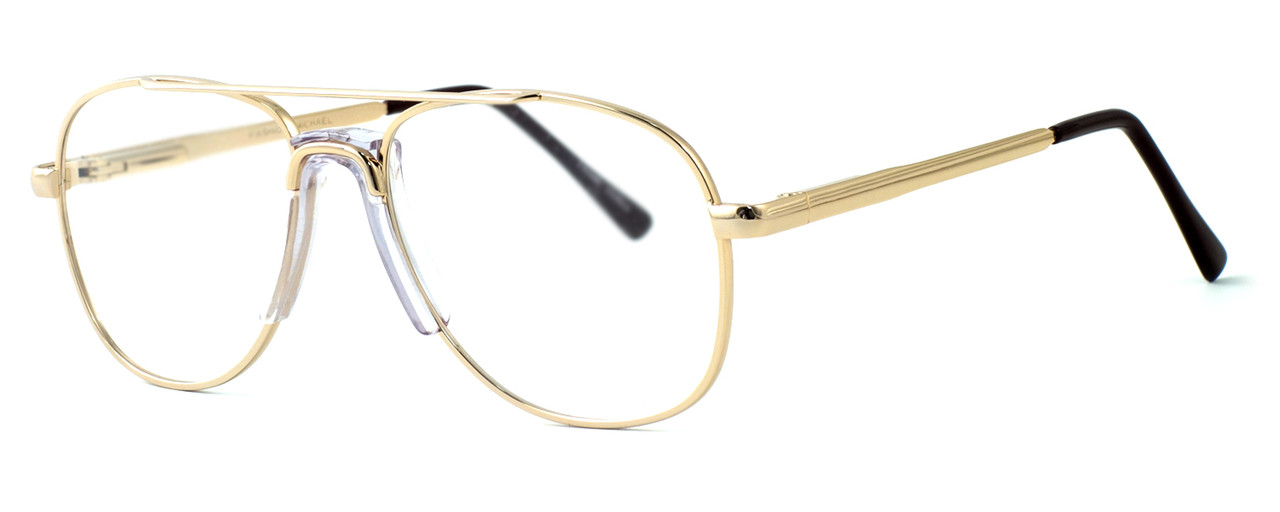 Fashion Optical Designer Eyeglasses Michael in Gold 48mm :: Custom Left ...