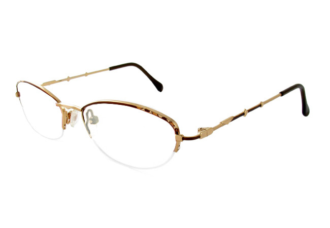 Cazal Designer Eyeglasses Cazal 1154-998 in Gold 52mm :: Custom Left ...