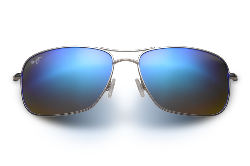 Maui Jim WIKI WIKI Silver & Blue Hawaii Polarized Sunglasses - Designer ...