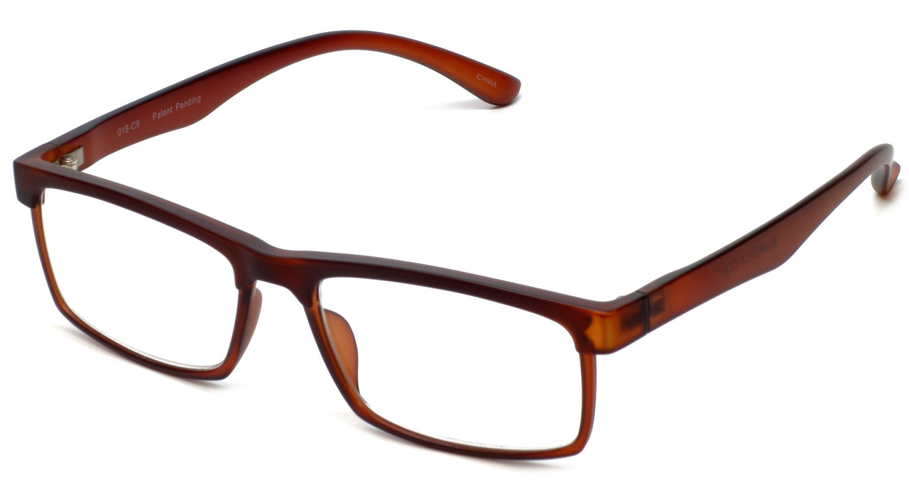 Switch and Go Switchable Eyewear 018-C8 in Matte-Brown - Designer ...