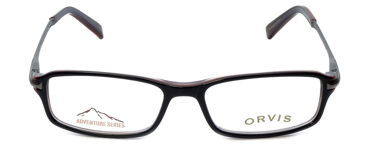 Orvis Designer Eyeglasses Voyager in Black 49mm :: Custom Left & Right Lens - Designer Glasses USA