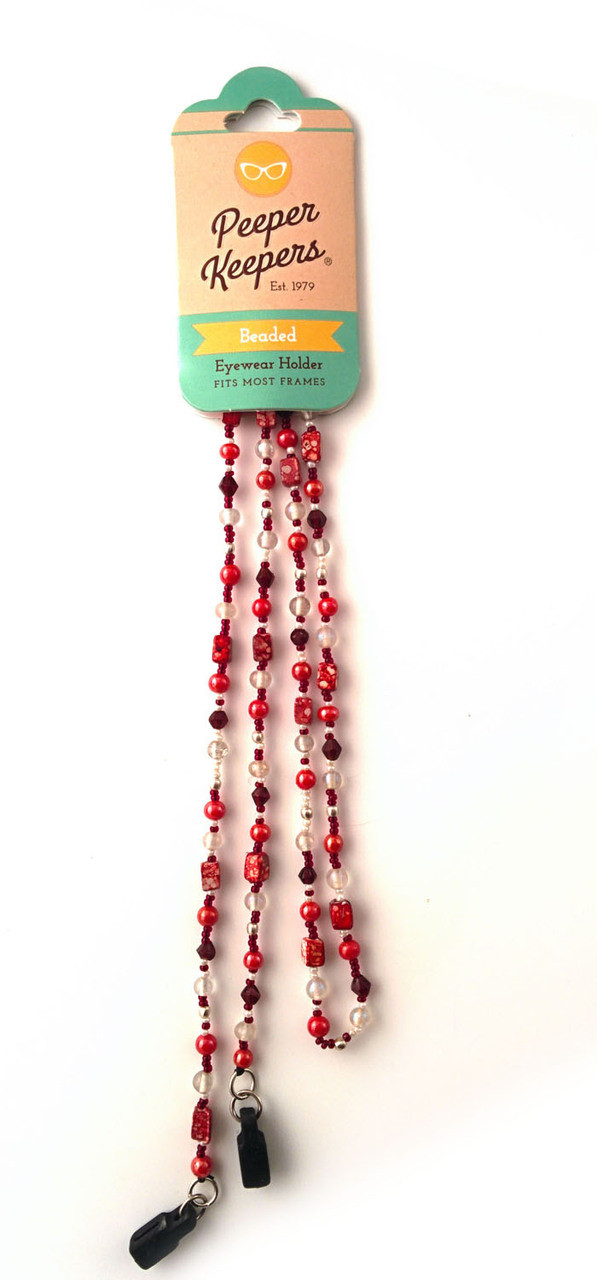 Peeper Keeper Glass Bead Eyeglass Necklace - Designer Glasses USA
