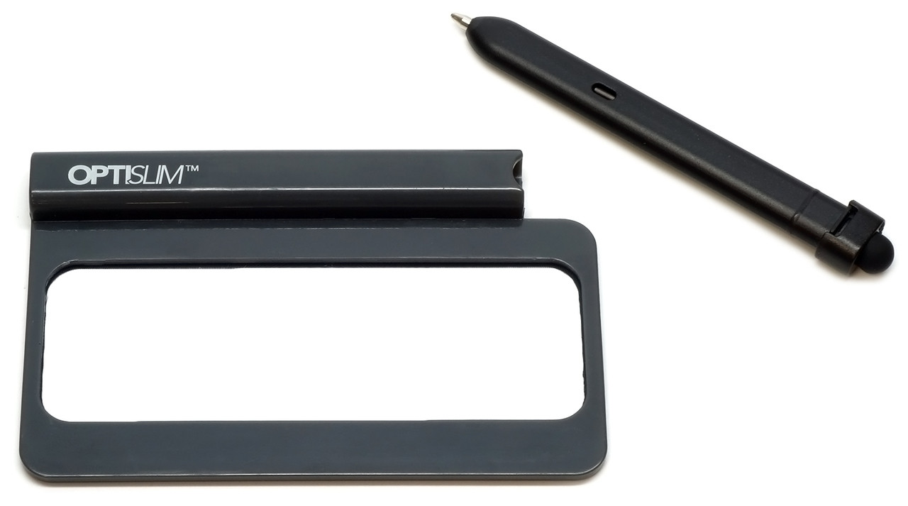 Opti Slim 3 in 1 Magnifier, Ballpoint Pen and Stylus 2x Magnification ...