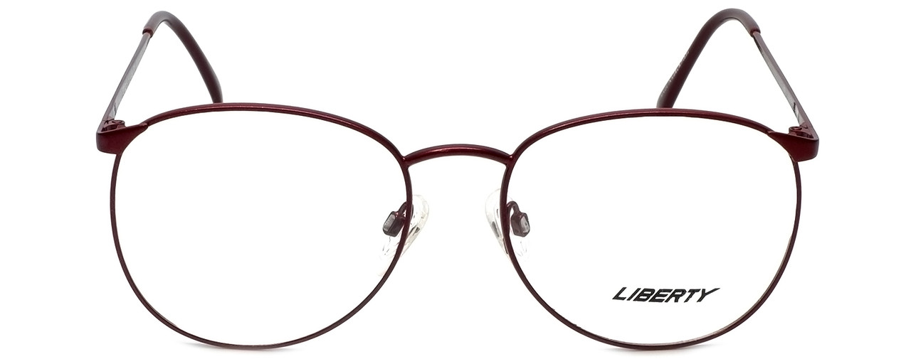 Liberty Optical Designer Eyeglasses LA-4C-7 in Antique Red 55mm :: Rx ...