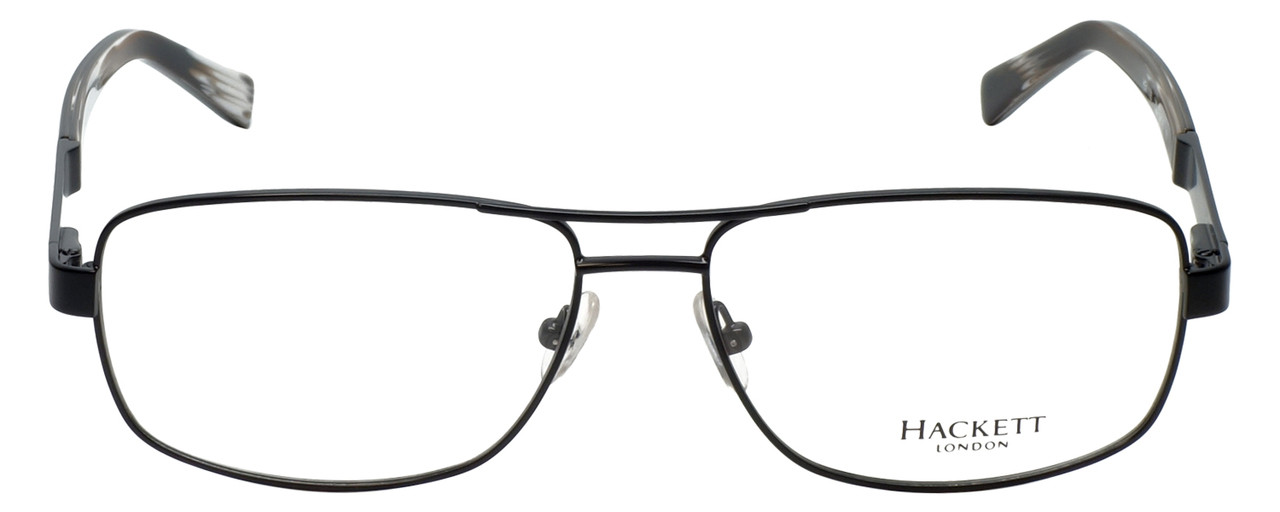 Hackett Designer Eyeglasses HEK1105-02 in Matte Black 58mm :: Custom ...
