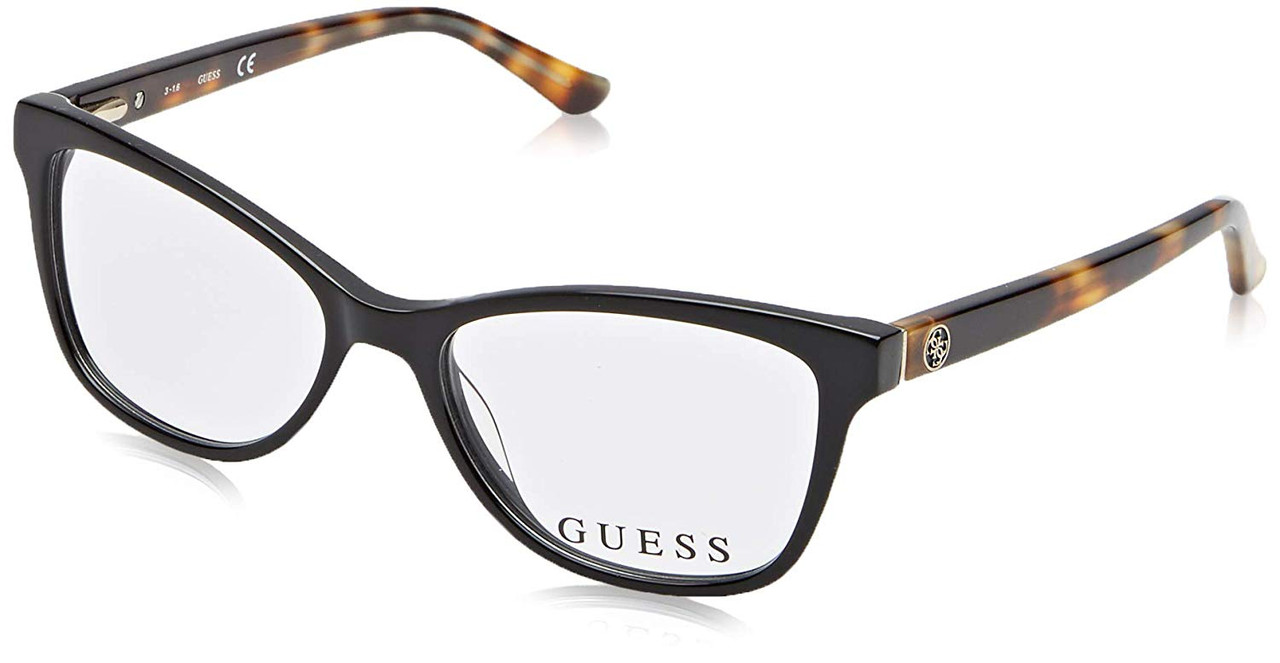 Guess Designer Eyeglasses GU2536-001 in Black 48mm :: Custom Left ...