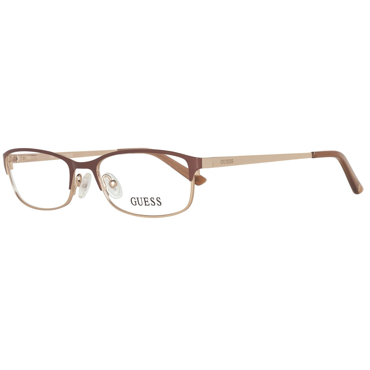Guess Designer Eyeglasses GU2544-045 in Brown Gold 52mm :: Rx Bi-Focal ...