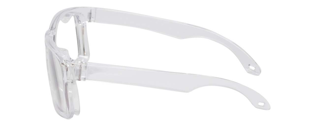 Calabria Clear Impact Resist Safety Glasses Folding Side Shield Splash ...