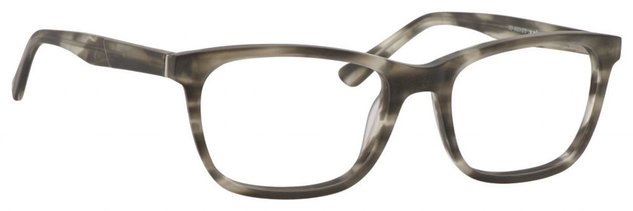 Esquire Mens Eq1558 Oval Frame Reading Eyeglasses In Matte Grey 54mm