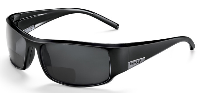 Bolle King in Shiny Black Polarized Bi-Focal Reading Sunglasses ...