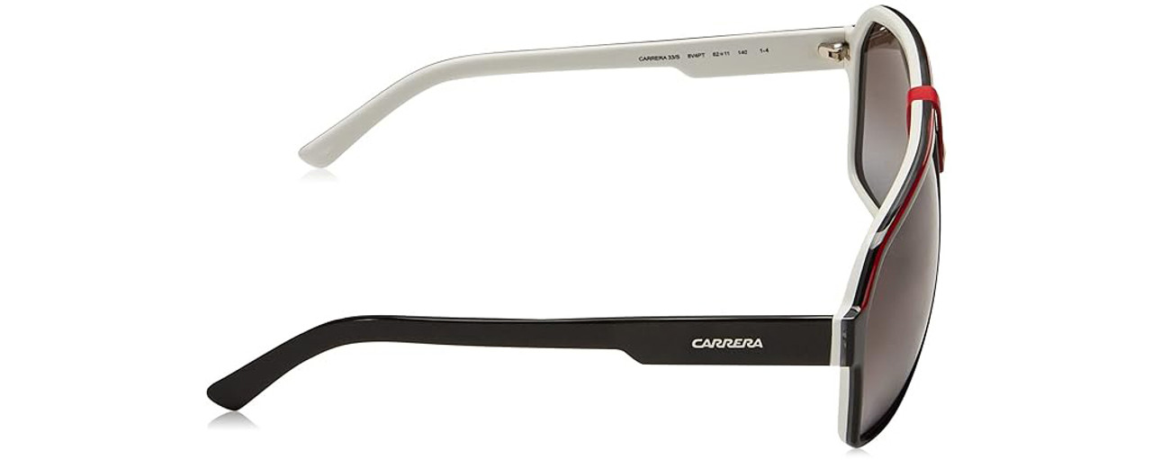 Carrera 8014s Mens Sunglasses Ruthenium Silver Redgray Gradient