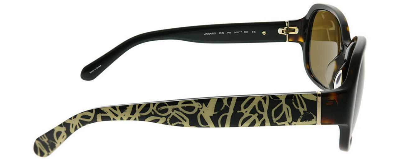 Kate Spade AKIRA Womens Sunglasses in Brown Tortoise Havana/Polarized ...