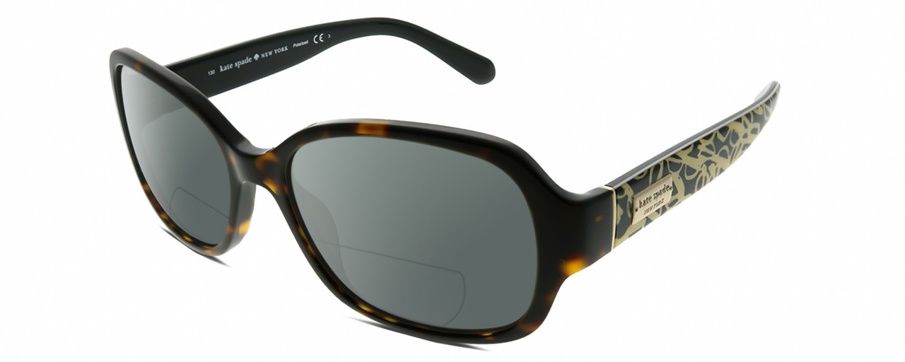 Kate Spade AKIRA Women's Polarized BIFOCAL Sunglasses Brown Tortoise ...