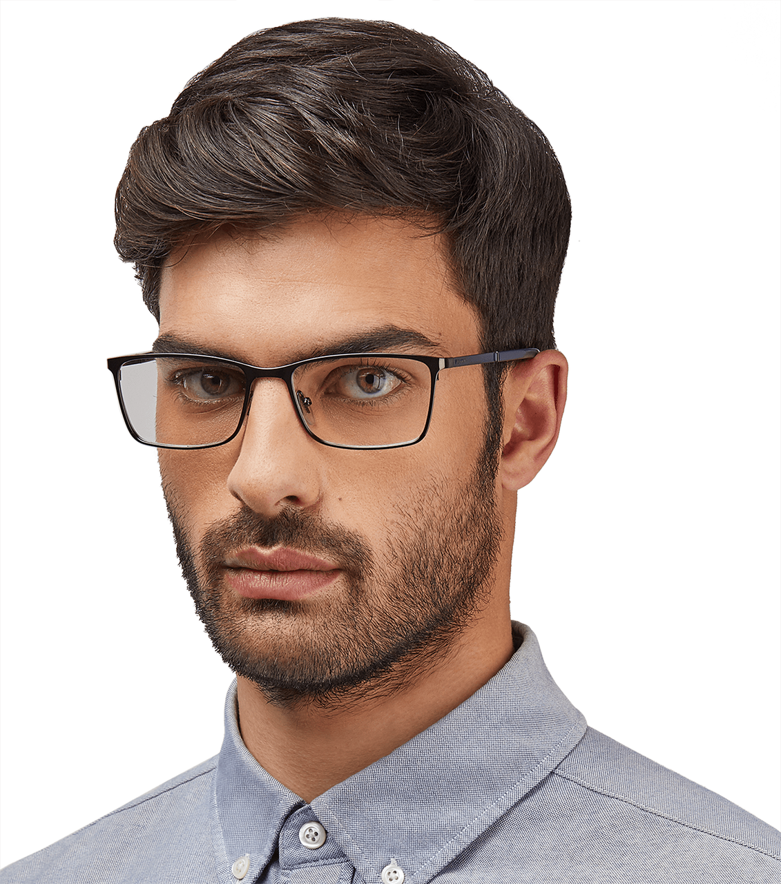 Police VPLA46 Unisex Rectangular Designer Reading Glasses Navy Blue ...
