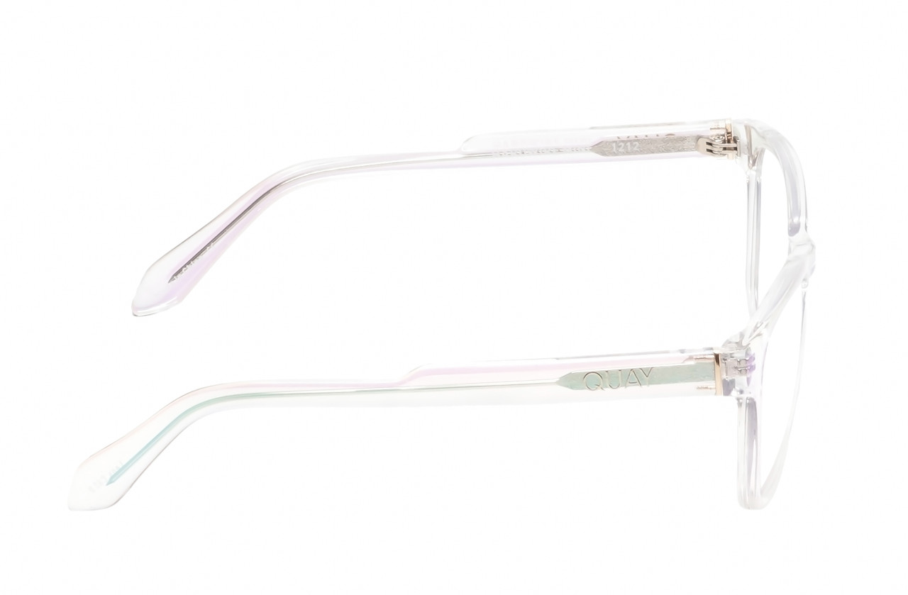 QUAY Australia Hardwire Mini Cat Eye Reading Glasses in Holographic 51 ...